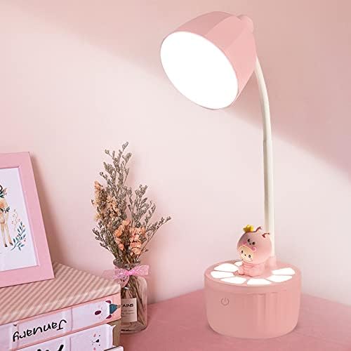 Pink Desk Lamp with Night Light, Kawaii Desk Accessories Cute Lamp, 3 ...