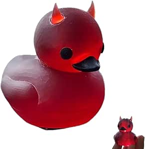 Amazon.com: GangZhENgSd Goth Devil Ducky, Gothic Rubber Resin Mini ...