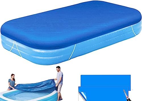 Amazon.com: Intex Rectangular Pool Cover for 103 in. x 69 in. or 120 in ...
