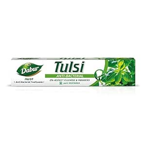 Buy Dabur Herb'l Tulsi - Anti Bacterial Toothpaste -100 gm Online at ...