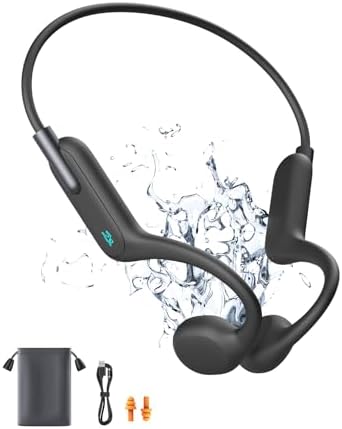 Amazon.com: FJX Bone Conduction Waterproof Swimming Headphones - IP68 ...
