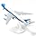 QIYUMOKE 747 Air Force One Model Plane -1/300 Boeing 747 Diecast Metal ...