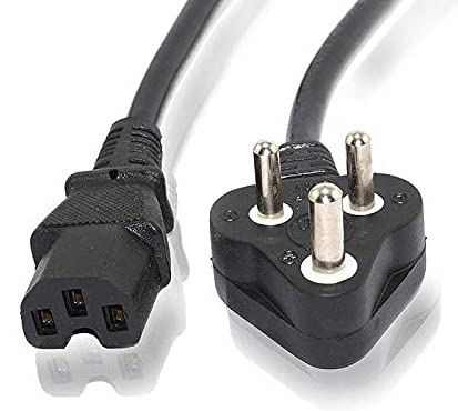 Computer Power Cable Cord for Desktops (1.5M- Black) : Amazon.in ...