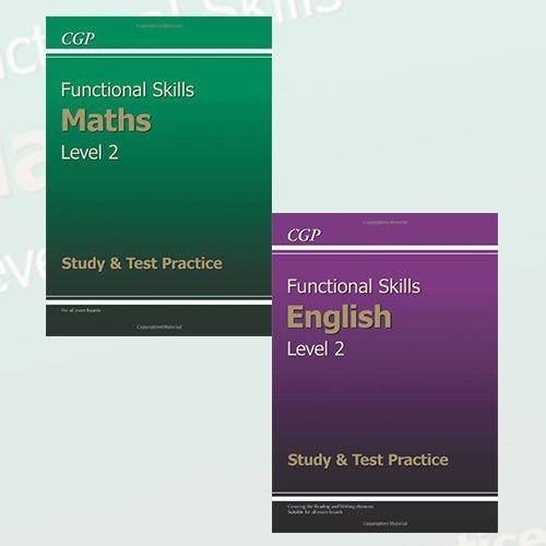 Functional Skills Level 2 Study & Test Practice Collection 2 Books Set ...