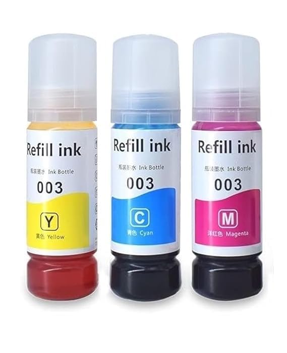 TechNart 001/003 Refill Ink for EPSON L3110, L3150, L3250, L3252 L3115 ...