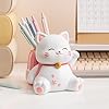 Amazon.com: AONYAYBM Cute Cat Shape Cat Pen Holder, Multipurpose Resin ...