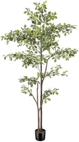 Amazon.com: PHYTREE Black Olive Tree 6ft, Artificial Shady Lady Tree ...