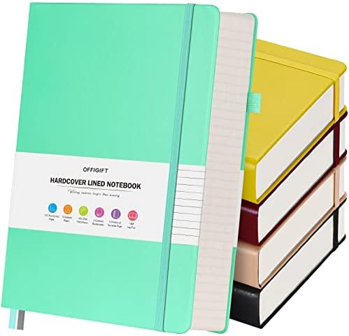 Amazon.com : 5 Pack College Ruled Notebook, 312 Numbered Pages Thick ...