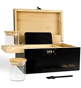 Viking Factory Large Lockable Bamboo Storage Box with Combination Lock ...