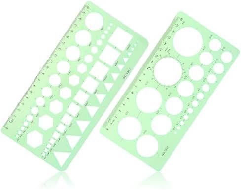 Amazon.com : SMGDA Circle Template & Geometric Drawings Templates Scale ...