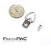 Amazon.com: FramePac D-Ring Single Hole Picture Hangers with Screws ...
