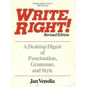 Write Right!: Venolia, Jan: 9780898152609: Amazon.com: Books