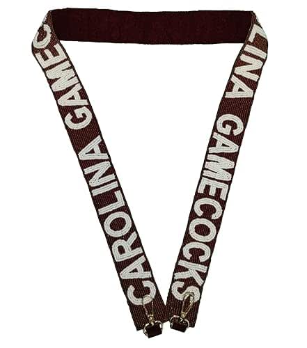Amazon.com: Handmade Carolina Game Beaded Purse Strap 47 inches Long 1. ...