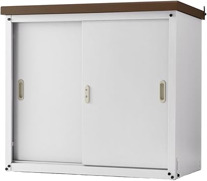 Amazon | アイリスプラザ スチール収納庫S 945L 可動棚 高耐荷重 防サビ塗装 専用カギ付き 水抜き穴 転倒防止補助具付き ...