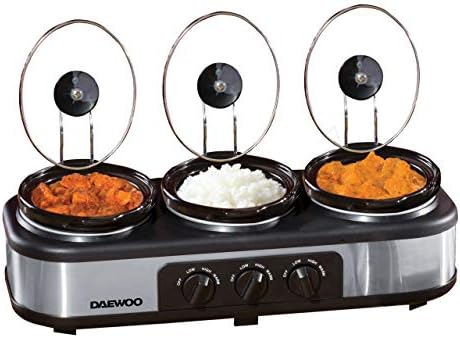Quest 16530 3 Pot Electric Slow Cooker, Buffet Server & Food Warmer / 3 ...