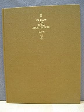 Amazon.co.jp: Essay on Rural Architecture : Elsam, Richard: 洋書