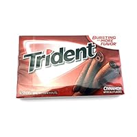 Amazon.com : Trident Sugar Free Gum, Cinnamon, 14 Count (Pack of 15 ...