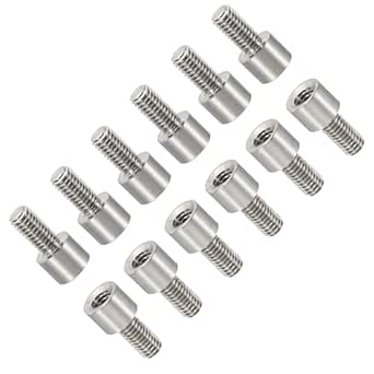 Unifizz 12pcs M3 Spacer Standoffs, 4+6mm Stainless Steel Threaded ...