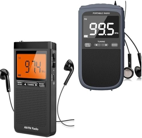 Amazon.com: AM FM Walkman Radio:900mAh Rechargeable Portable Transistor ...
