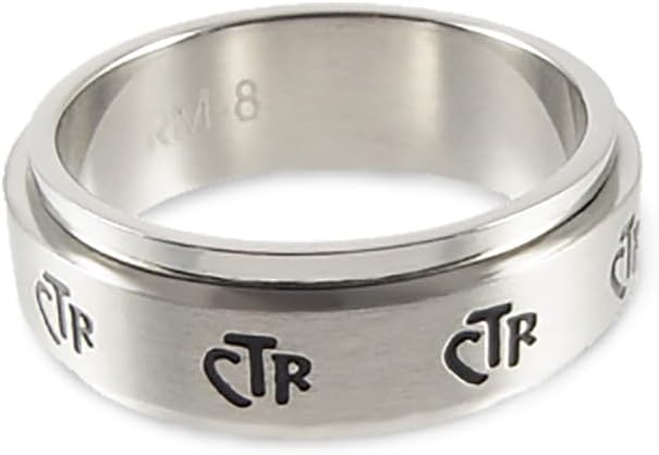 Narrow Spinner LDS CTR Ring by Ringmasters | Choose the Right Faith ...