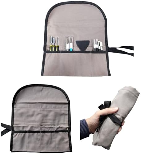Skibetfo Portable Tool Roll Bag Multi-Purpose Tool Roll Up Pouch Bag ...