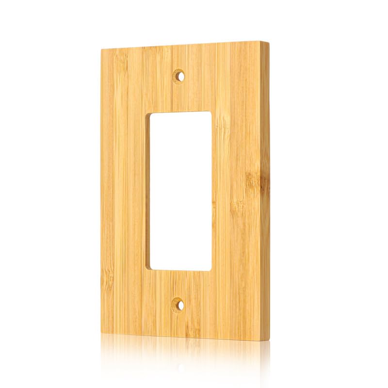 1PC Solid Wood Switch Plates And Outlet Covers 4.8" X 3.14" Light ...