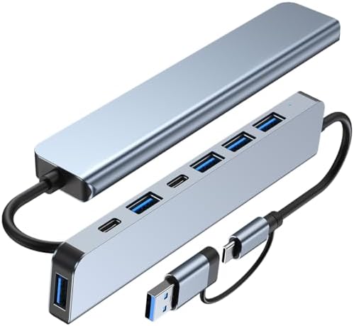 Amazon.com: USB C Hub Multiport Adapter for Laptop - Sleek, Compact ...