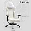 Amazon.com: Dowinx Cross Legged Gaming Chair with Gravity Locking ...
