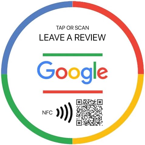 TAPiTAG Review Us On Google PVC Tag NFC & QR Code 120mm : Amazon.co.uk ...