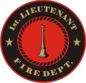 Amazon.com: First Lieutenant Fire Chief Decal - Round : Automotive