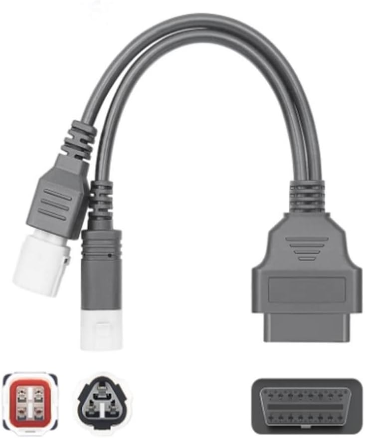 Amazon.com: 3 in 1 Motorcycle Cable: for Honda ， Yamaha，16 Pin to 6Pin ...