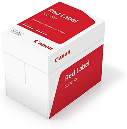 Canon Red Label - Premium A4 Printer Paper 80gsm, 1 Box of 5 Reams ...