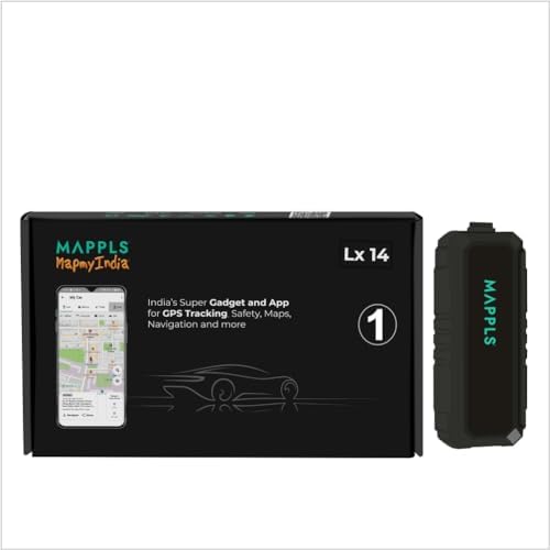 Mappls Lx12 Car, Bike GPS Tracker by MapmyIndia | Live Satellite +2g Tracking, Engine On/Off ...
