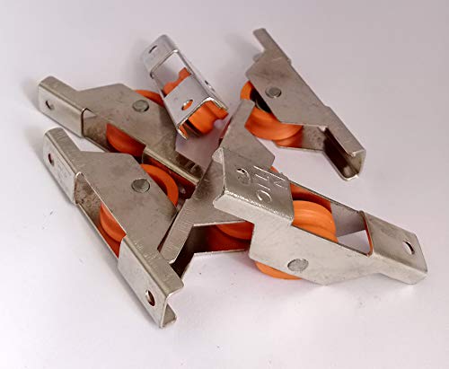 Aluminium Door Window Wheel (6 Pcs) Orange (Inner) : Amazon.in: Home ...