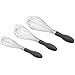 Amazon.com: Amazon Basics Stainless Steel Wire Whisk Set - 3-Piece ...