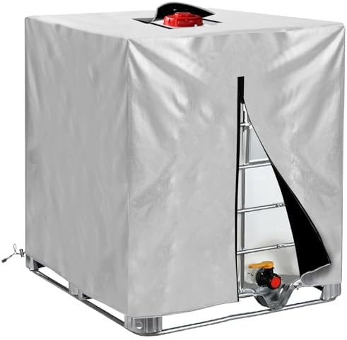 IBC Tote Cover 275 Gallon 420D Fabric Sunshade Waterproof Water Tank ...