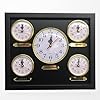 Amazon.com: Generic Customizable 4+1 Time Zone Wall Clock. Multi-Time ...