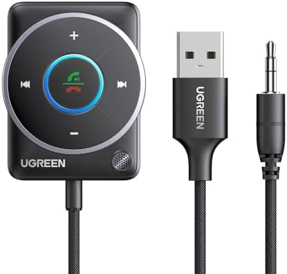 UGREEN Bluetooth Adapter Auto 5.4, Adaptador Bluetooth para Auto Conexión Mejorada y Cancelación ...
