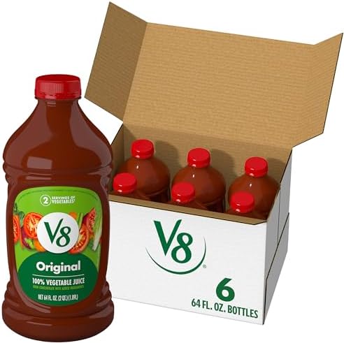 Amazon.com : V8 Original 100% Vegetable Juice, Vegetable Blend with ...