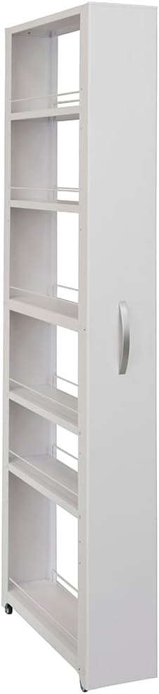 Amazon.co.jp: トールワゴン ハイタイプ 幅20cm ホワイト NWH-200 田窪工業所 (KT-029) : ホーム＆キッチン