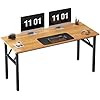 Amazon.com: Need Computer Desk Office Desk 55 inches Folding Table ...