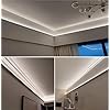 WLCGYD Corniche LED Plafond Rail Et Couvercle en Aluminium pour Montage ...