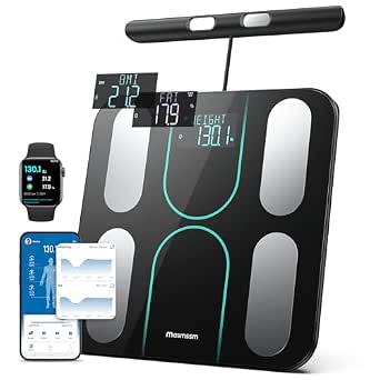 Amazon.com: Smart Scale for Body Weight and Fat, 8-Electrode Full-Body ...