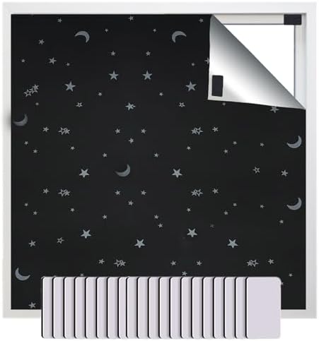 wordmouk Blackout Blinds Stick On 300×145cm Temporary Blackout Blind ...