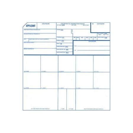 Amazon.com : FBI Fingerprint Cards, Form FD-258, 3 pack : Office Products