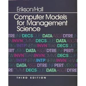 Buy Computer Models for Management Science Book Online at Low Prices in ...