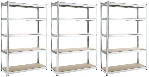 Panana 3 x 1.8m Garage Shelving Units Heavy Duty Racking Shelves for ...