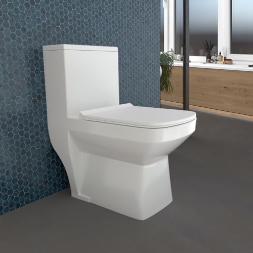 Hindware One-piece Tozzo Floor Mount Western Commode for Bathroom ...