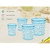 Buy MILTON Storex Plastic Storage Jars & Containers Set of 4 (1.13L, 2L ...