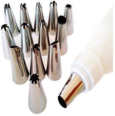 Buy AUTOWRAP Cream Icing Piping Tip Stainless Steel, Chocolate Filling ...